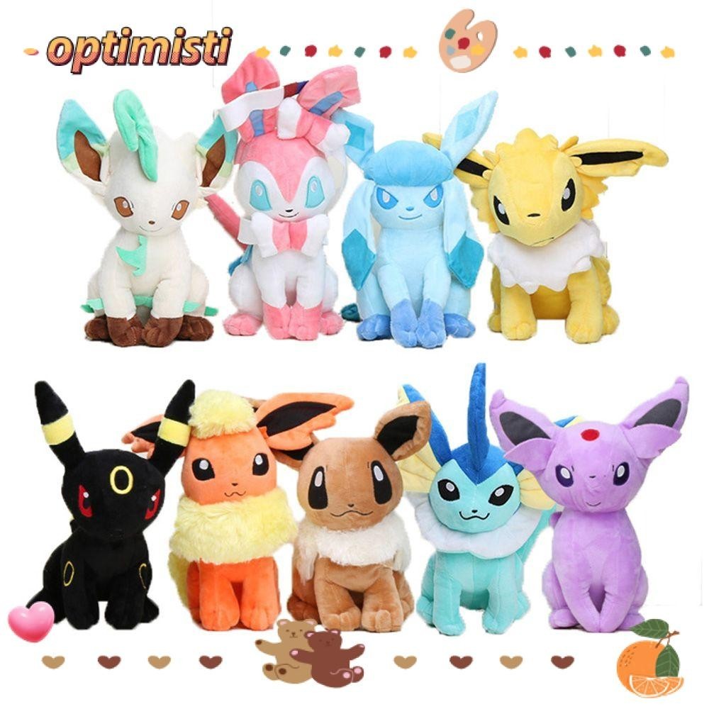 OPTIMISTI 20cm Eevee Plush Toy Cute Umbreon Vaporeon Flareon Standing ...