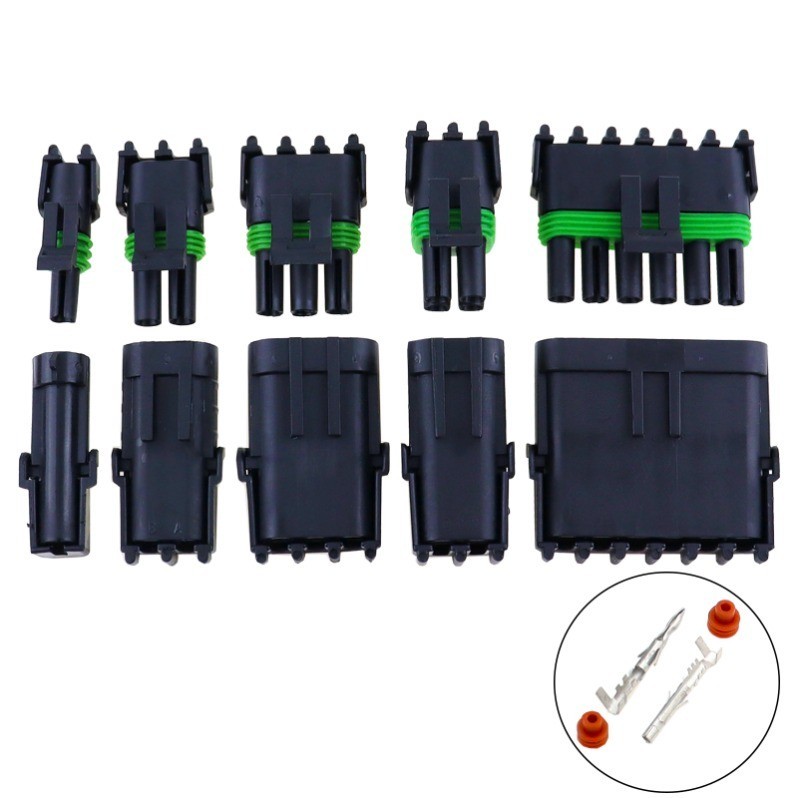 xps 1 Set 1 2 3 4 6 Pin Way Delphi GM Automotive Female Male Weather ...