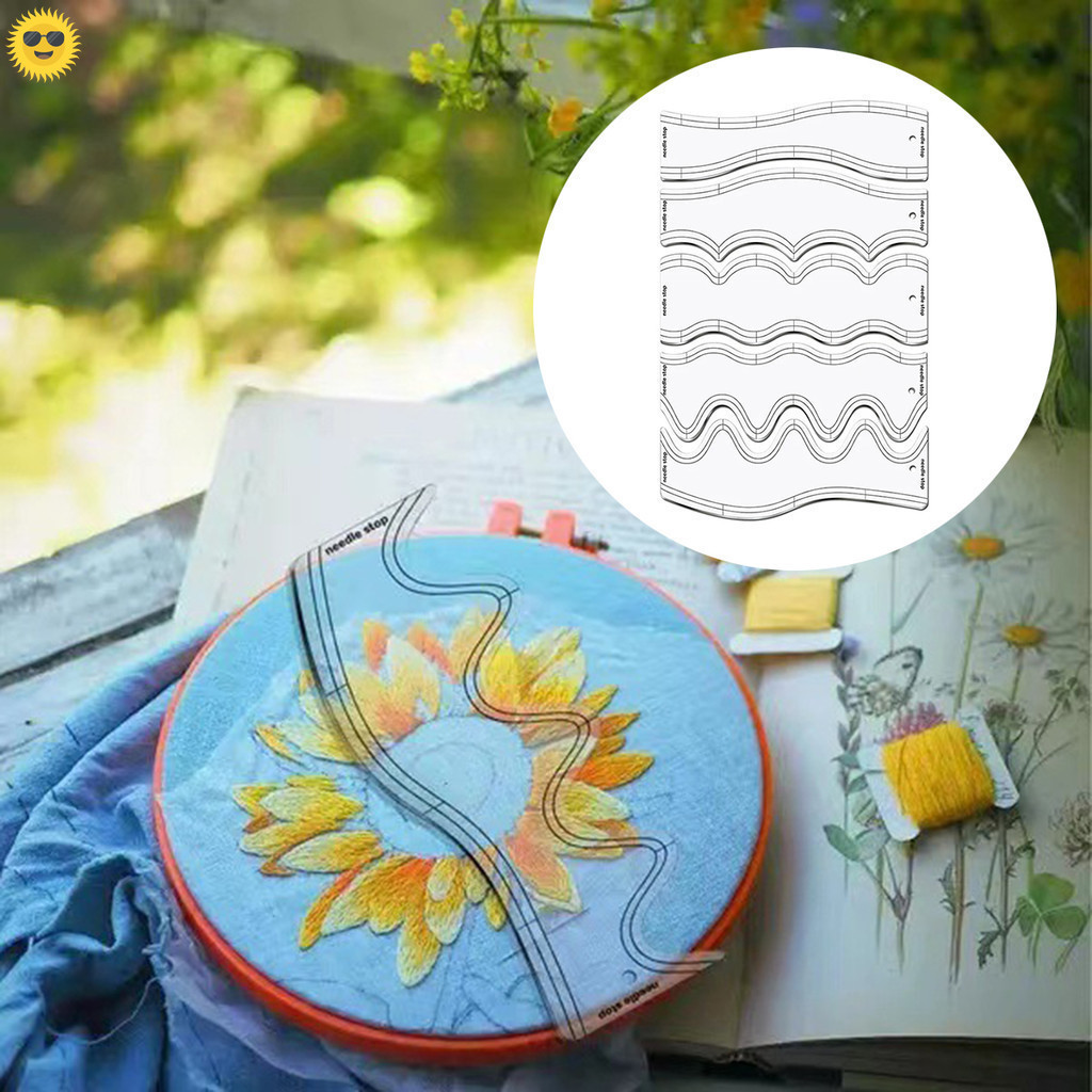 5Pcs Wave Quilting Ruler Tailor's Ruler Set Quilting Mold Ruler Wavy ...
