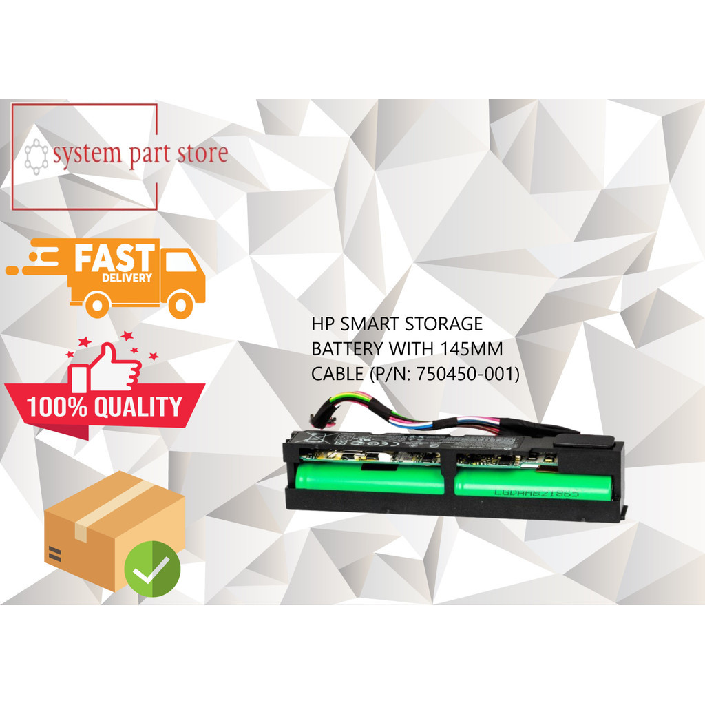 HP SMART STORAGE BATTERY WITH 145MM CABLE (750450-001) | Shopee Malaysia