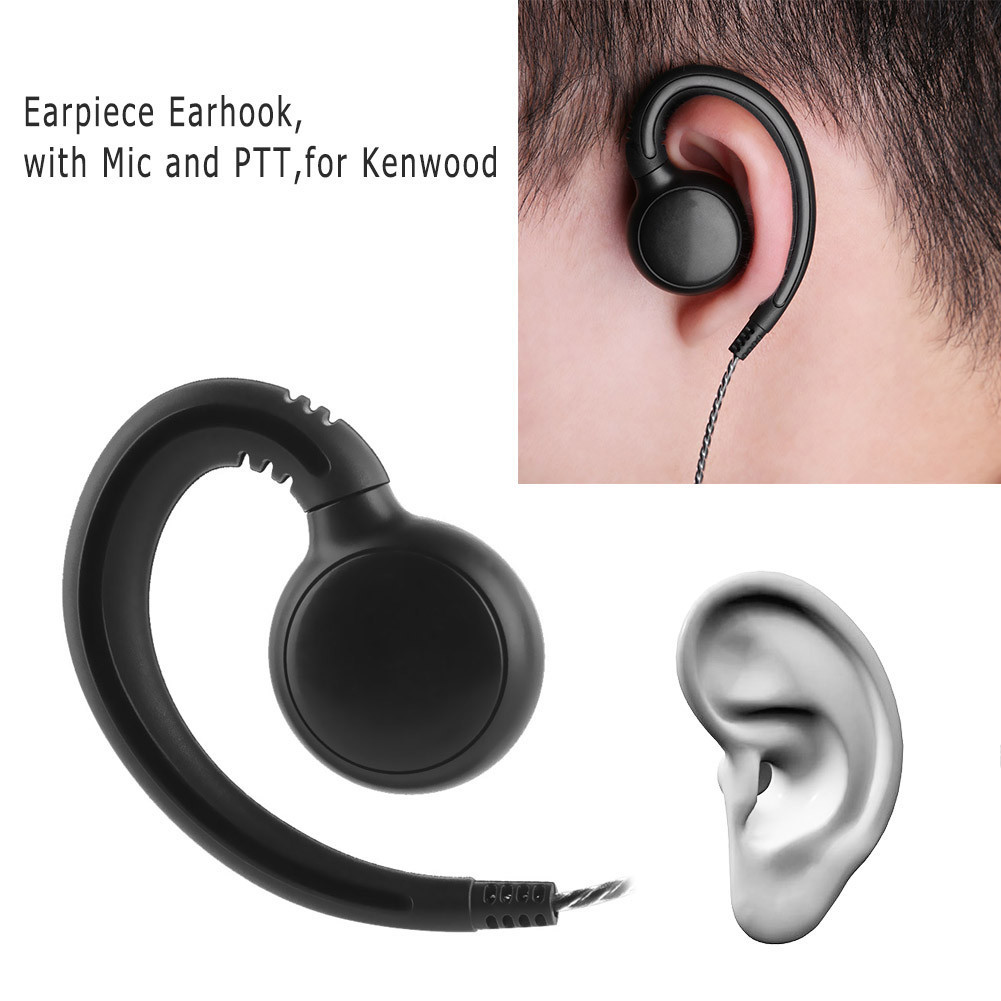 Rain Earphone Headset Earpiece For Kenwood Boafeng Motorola 2 Way Radio ...