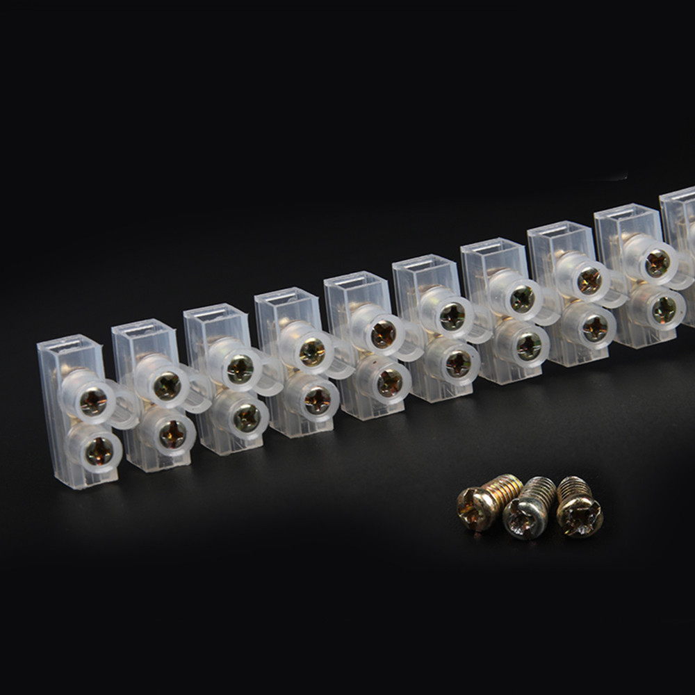 1pcs 12 Way 3/6/10/20A Barrier Screw Terminal Block Wire Connection ...