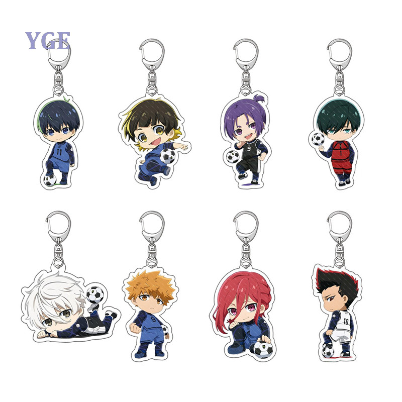 Yonger Anime Blue Lock Keychain Isagi Yoichi Bachira Chigiri Cute ...