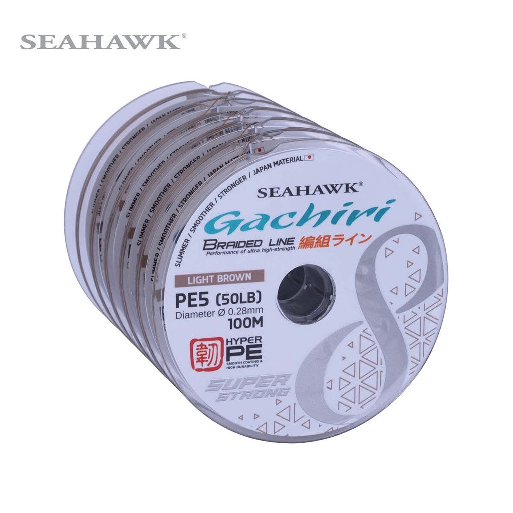 Seahawk Gachiri 8X Super Strong 100m (connected) from 15LB-80LB Fishing Braided Lines | Shopee ...