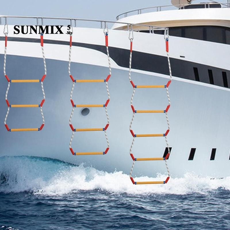 [ Boat Rope Ladder,Climbing Ladder,Boarding Ladder,Sturdy Marine Rope ...