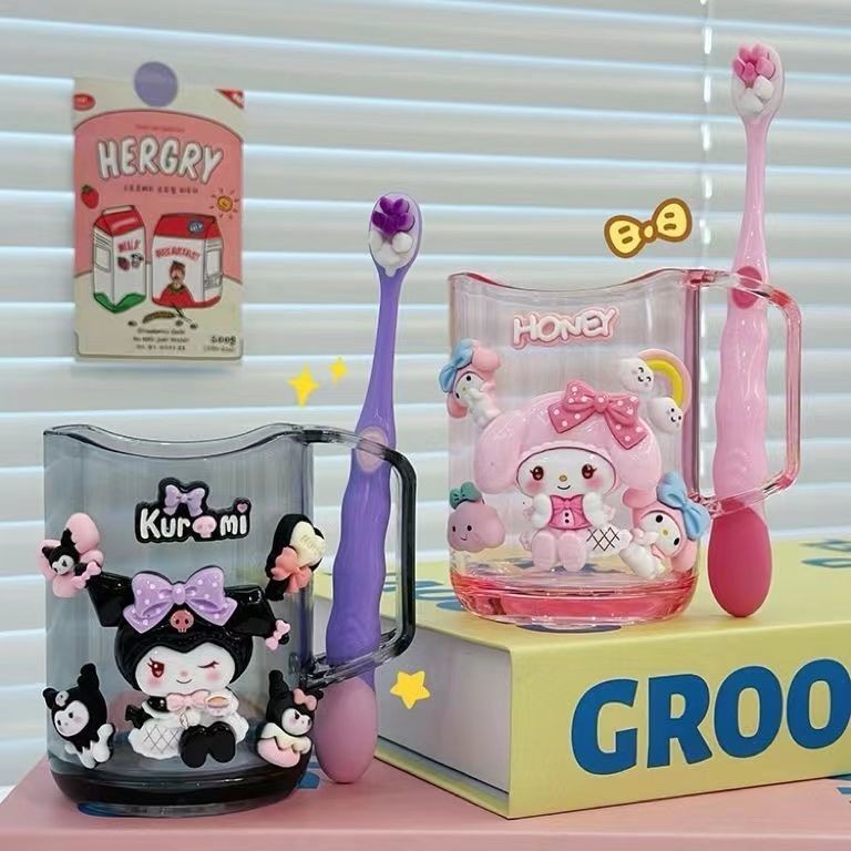 Alj New Product Spike Straight Hair Sanrio Mouthwash Cup High-value ins ...