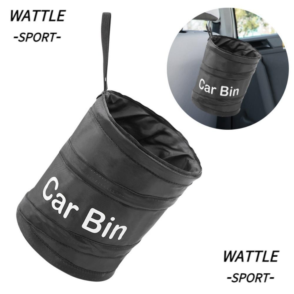 WA-SPORT Car Trash Can, Black Pop-up Car Garbage Bag, Portable ...