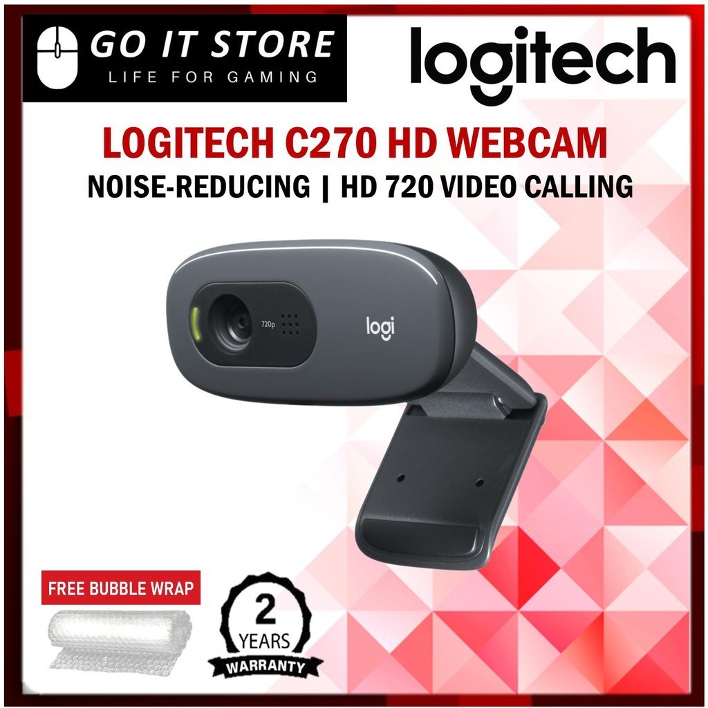 Logitech C270 HD Webcam HD 720p/30fps, Widescreen HD Video Calling, HD ...