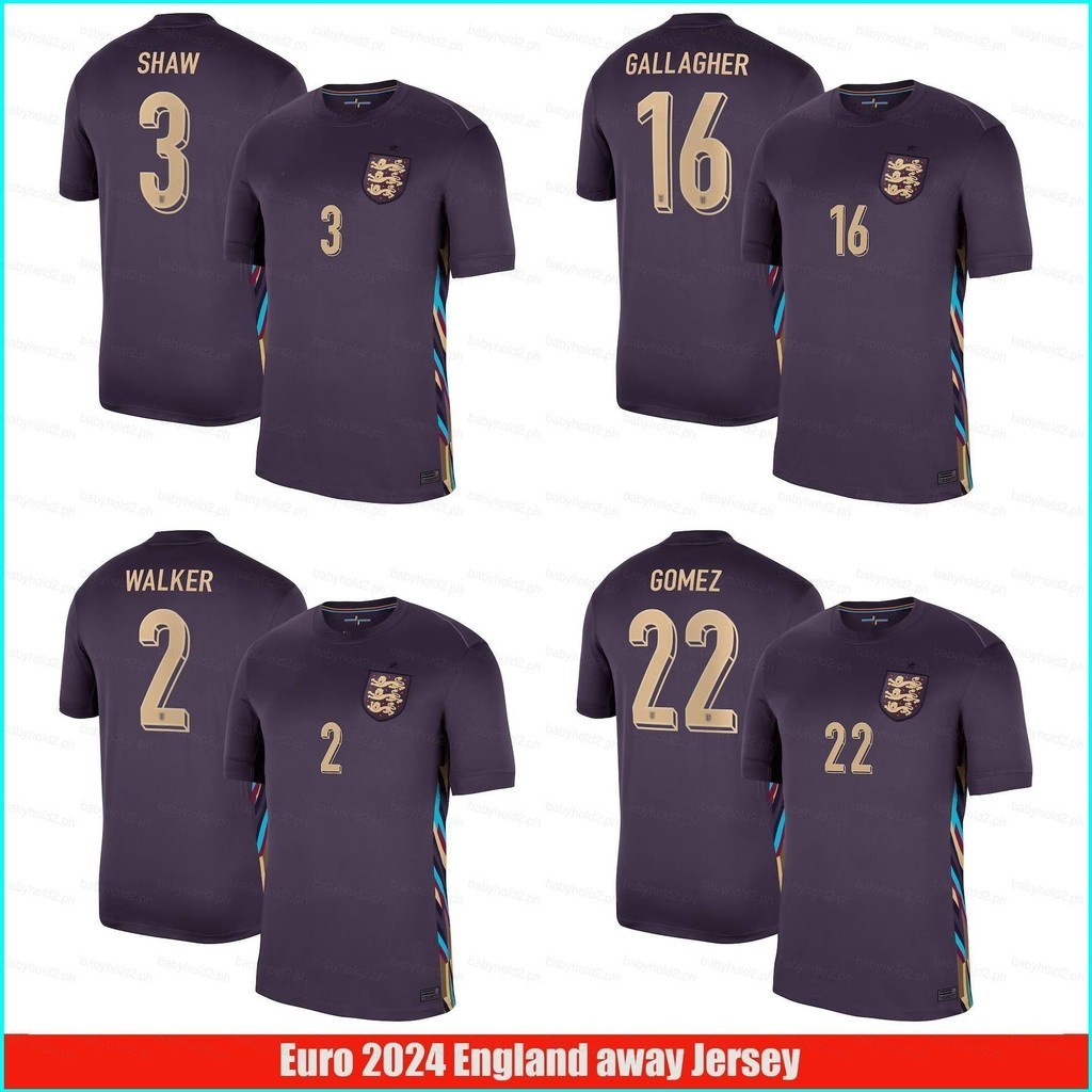 Jersey Euro 2024 England Shaw Gallagher Gomez Walker away Jersey Child ...