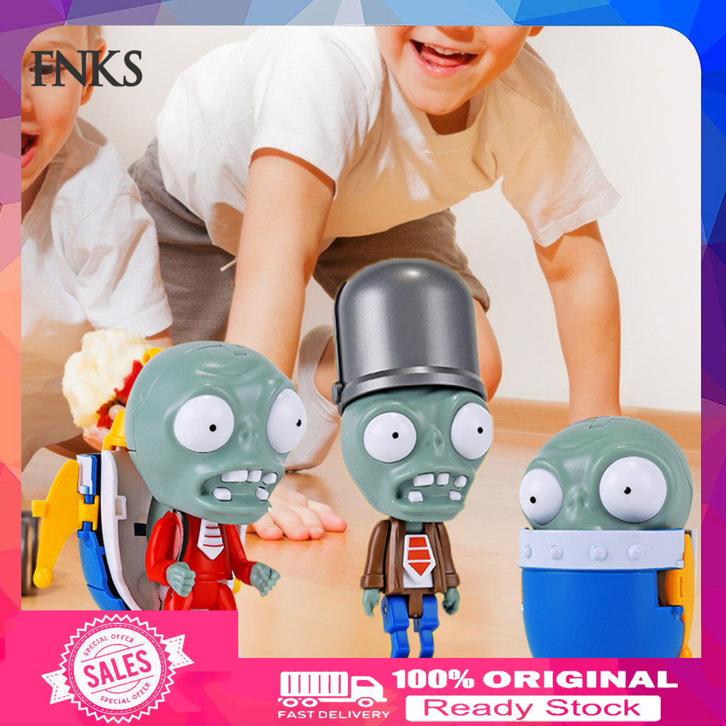 [Ready stock] PVZ Action Figure Cute Zombie Chomper Peashooter Melon ...