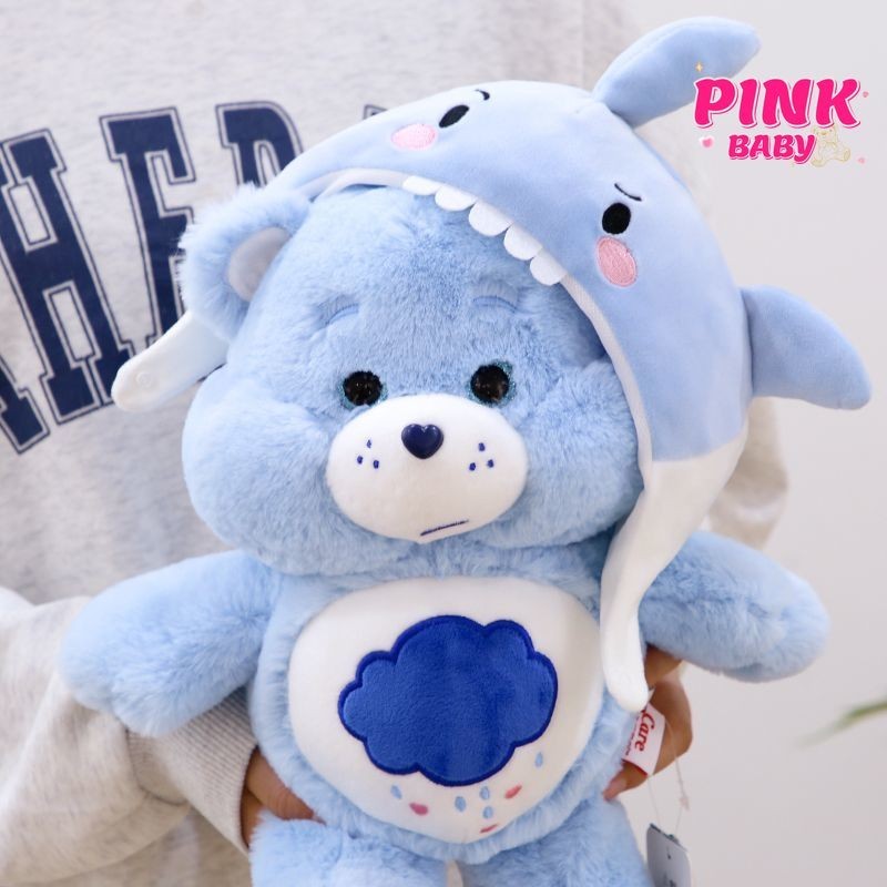 Genuine Shark Hat Care Bears Stuffed 2in1 Care Bears Teddy Bear Cartoon ...