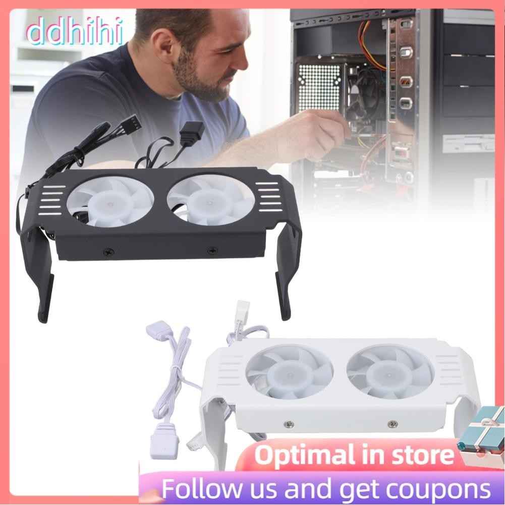 Ddhihi RAM Cooling Fan 5V 3 Pin ARGB Light Memory Module Radiator 1000-4500RPM Speed Dual Fans ...