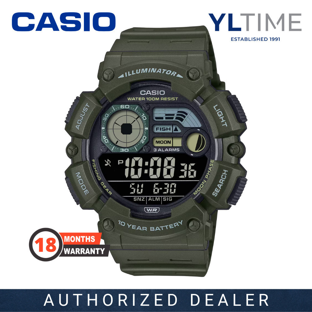 [MARCO Warranty] Casio Gent WS-1500H-3BVDF Digital Quartz Watch (100% ...