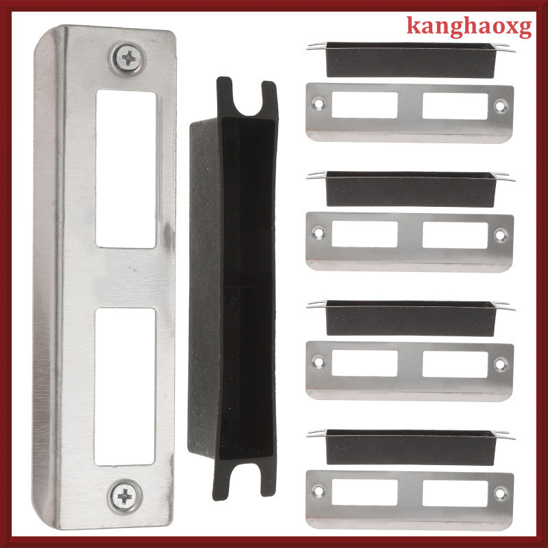 5 Pcs Door Lock Locks Reinforcement Plate Deadbolt Strike Plates Guide ...