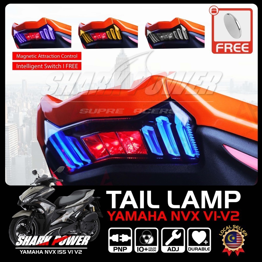 Lampu Belakang NVX V2 LED RGB Tail Lamp Accessory I NEW VERSION 7 ...