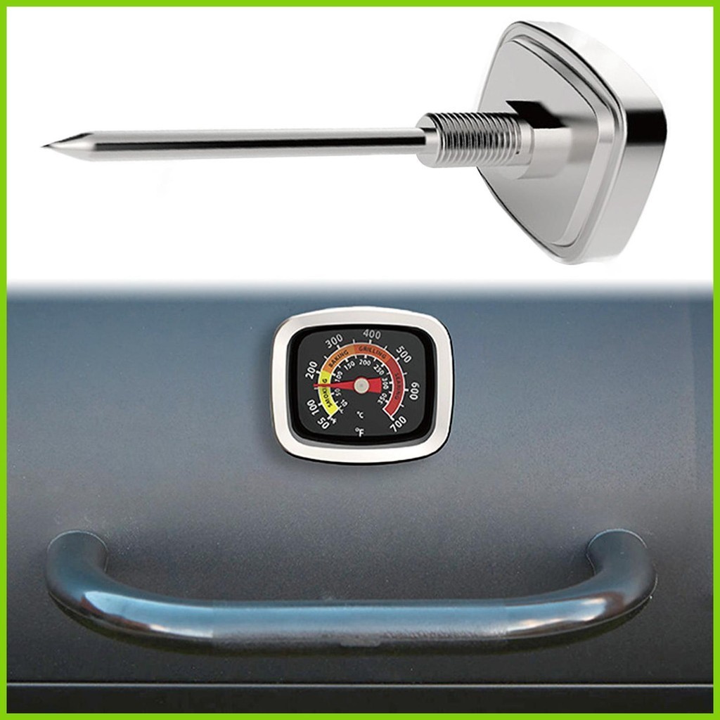 BBQ Temperature Gauge Grill BBQ Pit Temperature Gauge in Stainless ...