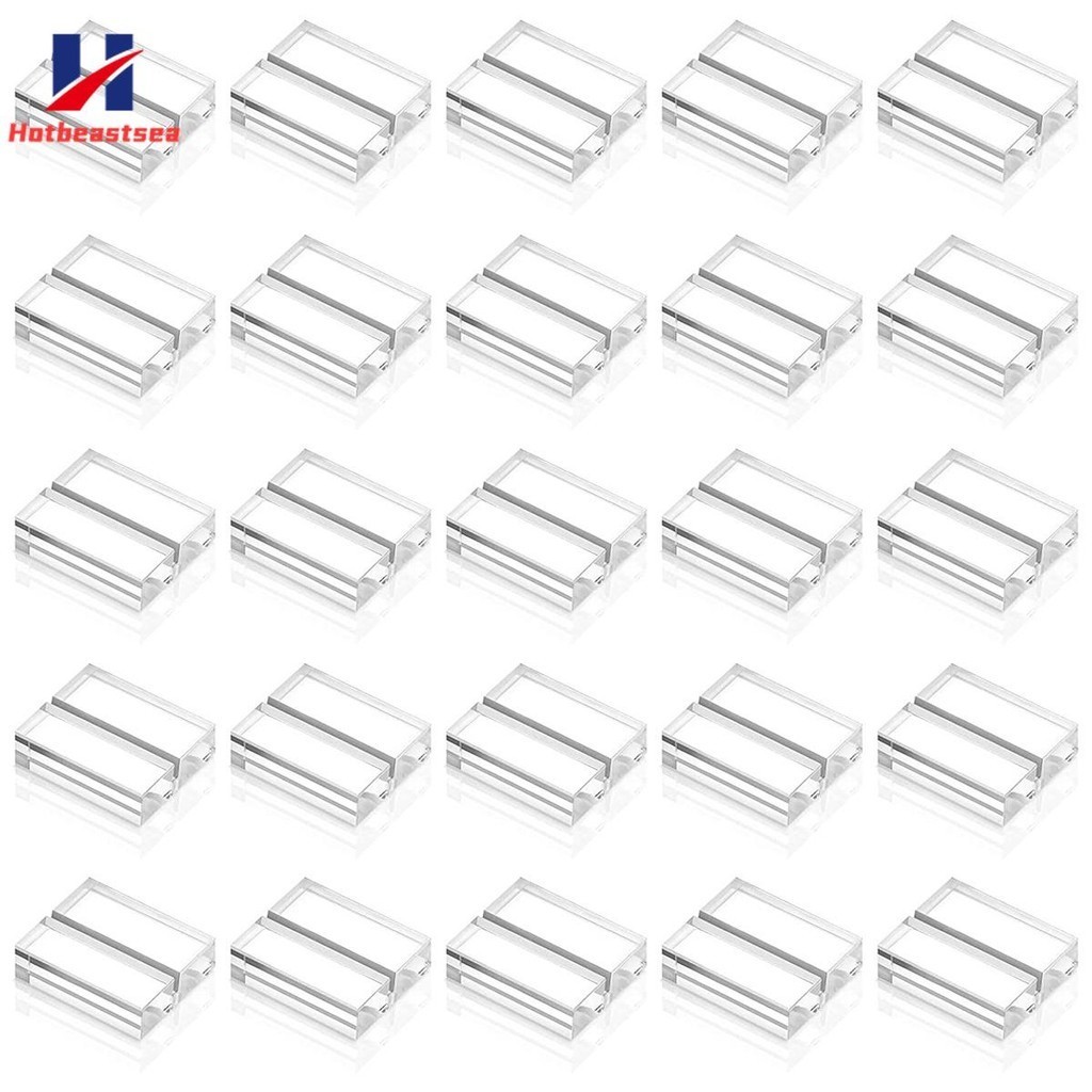 25Pcs Acrylic Stands Place Card Holders Clear Card Display Stand ...