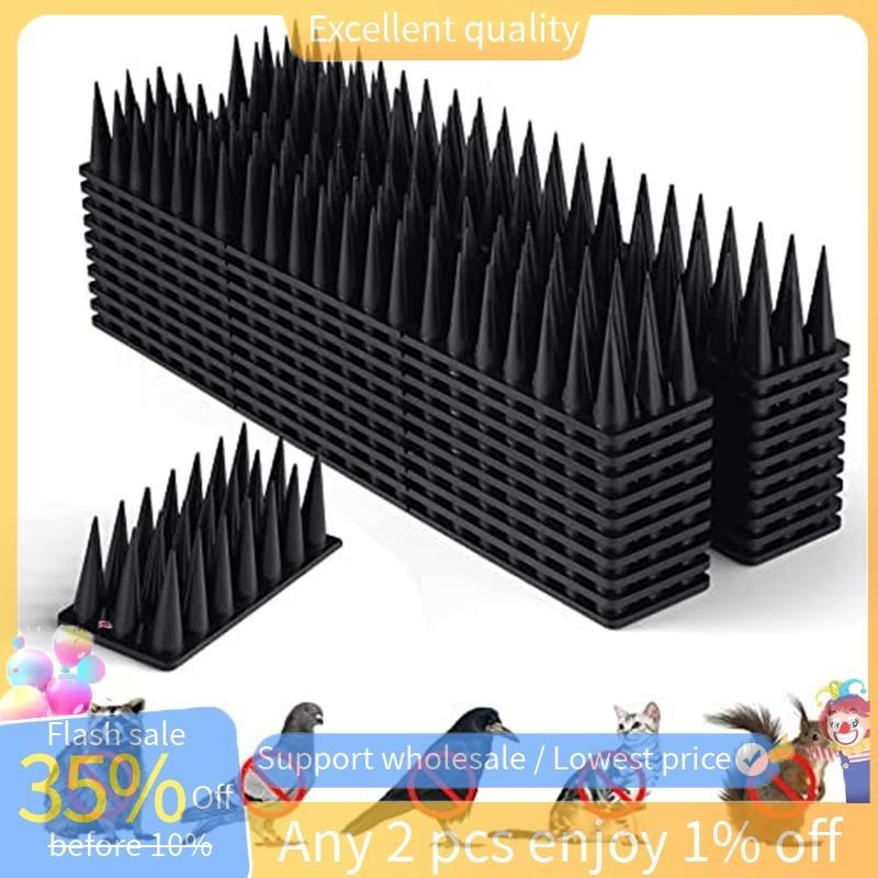 12 Piece Bird Spikes for Outside Bird Deterrent Spikes Plastic for Small Robin Pigeon Squirrel ...