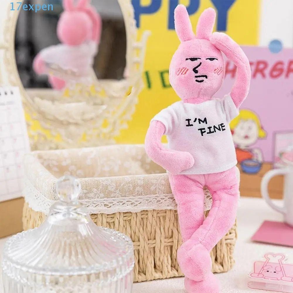 EXPEN My Friend Rabbit Plush Toy, Anime Pink Bunny Pink Rabbit Plush ...