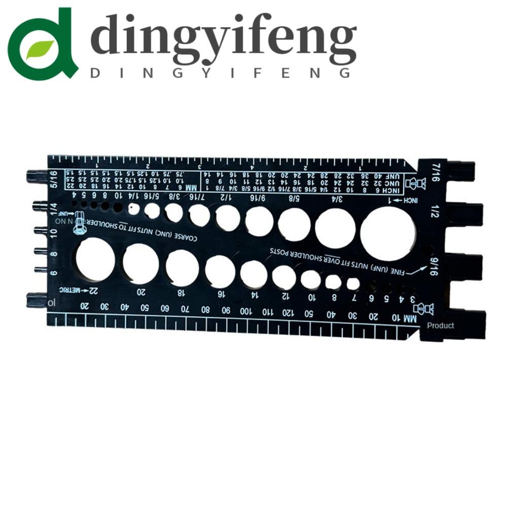 DINGYIFENG Nut and Bolt Thread Checker, Plastic with Inch and ...
