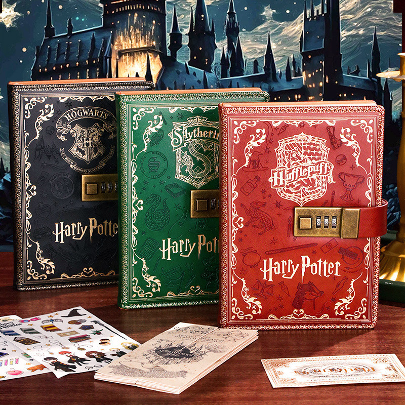 Genuine 】 Original Harry Potter Notebook Color Pages Password Book ...