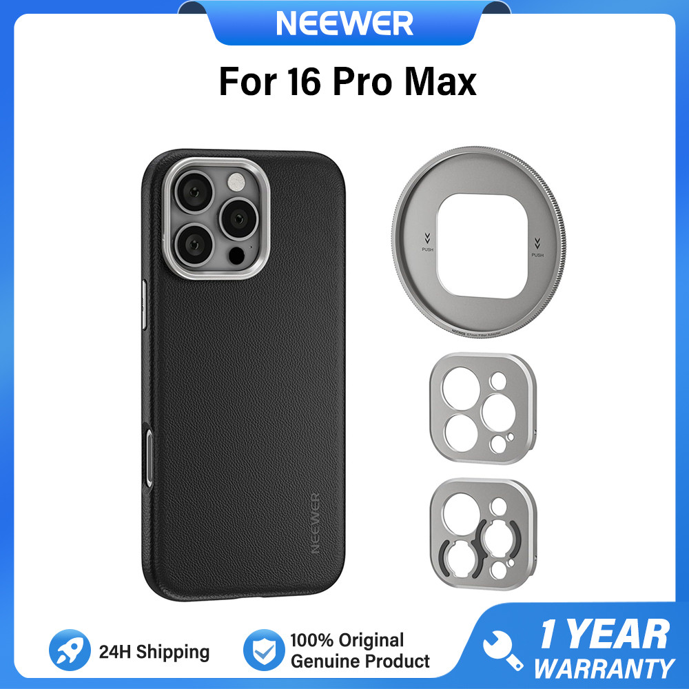 NEEWER PA084P Phone Case with 3 Backplates Compatible with iPhone 16 ...