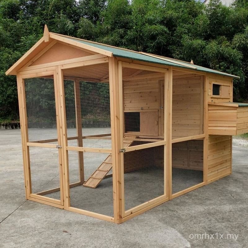 Reban Ayam Kayu Sarang Ayam Vila Kucing Rumah Ayam Sarang Arnab Sangkar ...