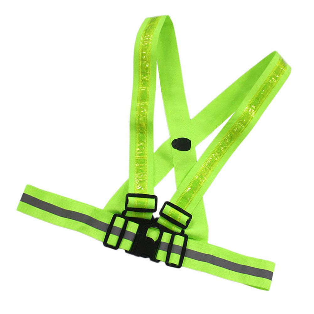 LED Reflective Vest Belt 3 Light Modes Adjustable Safety Vest for ...