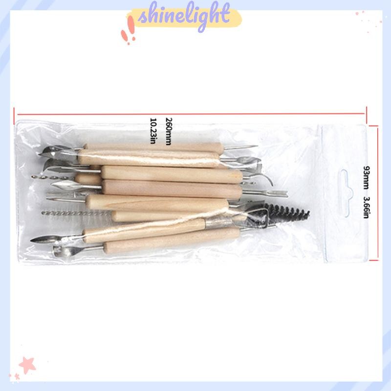 [Shinelight] 11PCS Pottery Clay SculptingModeling Tool Set, Double-Sided Ceramic Polymer Clay ...