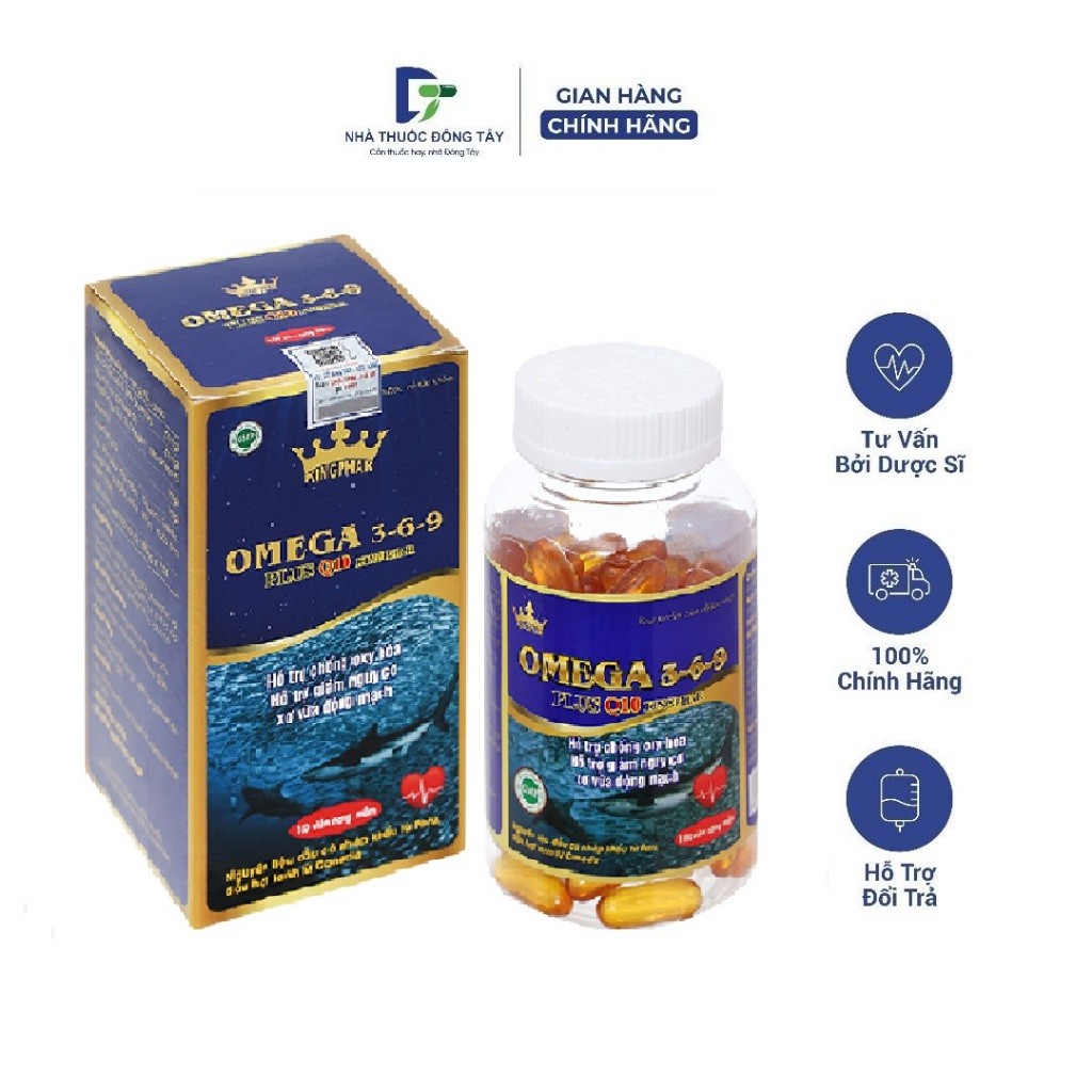 Omega 369 PLUS Q10 KINGPHAR Eye and Brain Supplements, Omega 3 ...