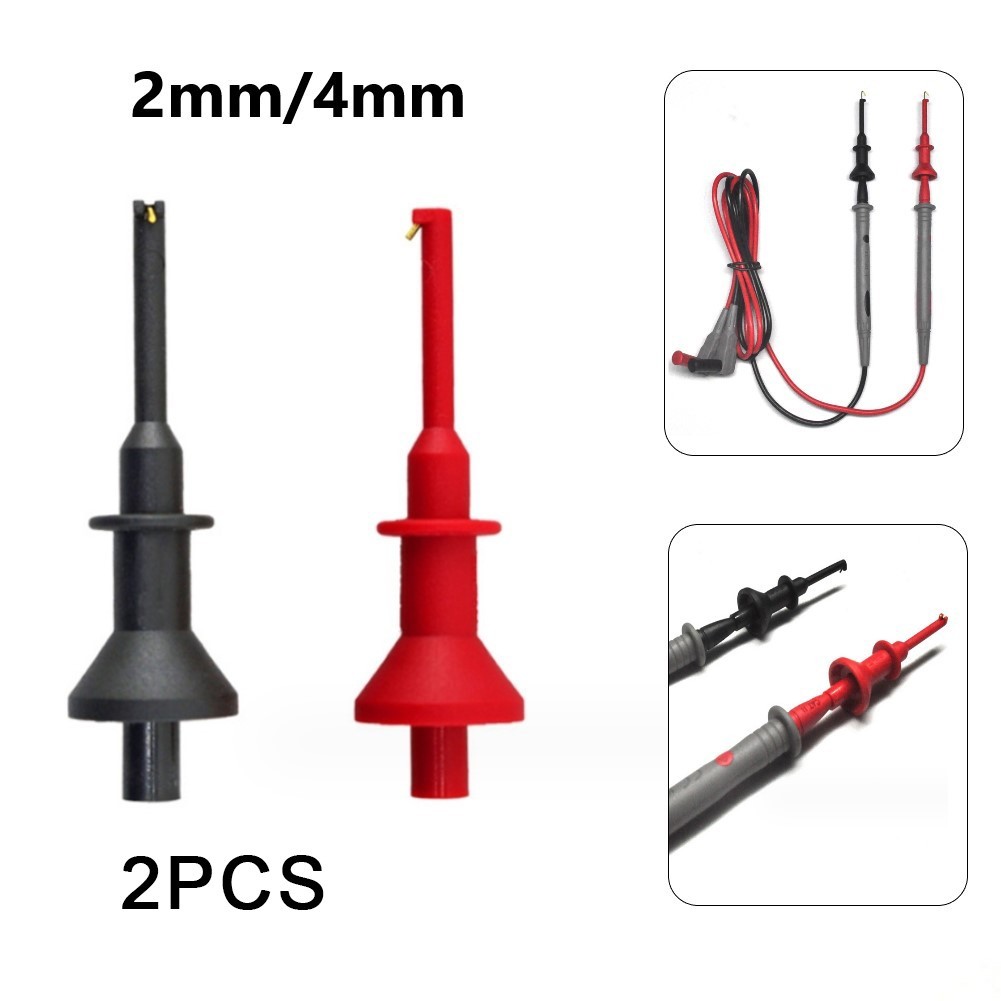 [Super] 2pcs Multimeter Test Hooks Clips Kit for 2/4mm Plug Probe ...