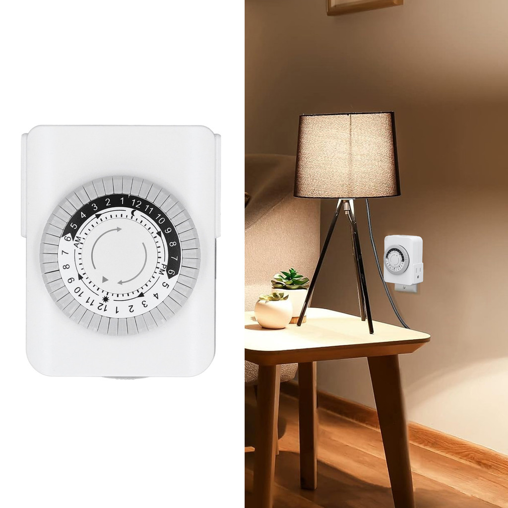 [sunjiac] Smart Timer Plug 24 Hour Cycle Electronic Intelligent Timing Socket Switch Countdown ...