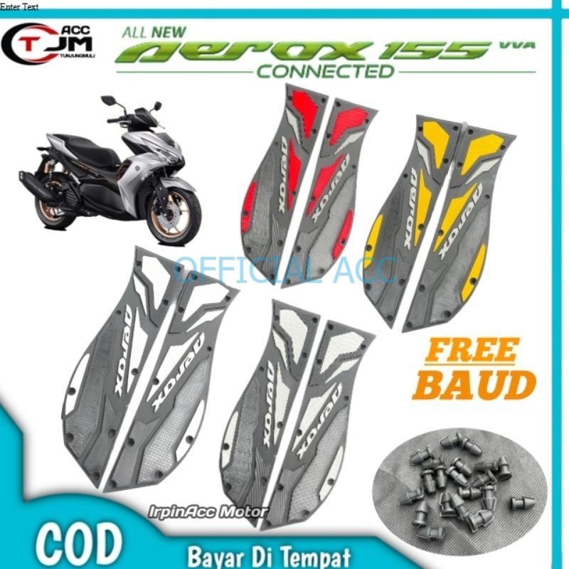 Yamaha Aerox Connected Rubber Footrest Aerox Connected Premium Rubber ...