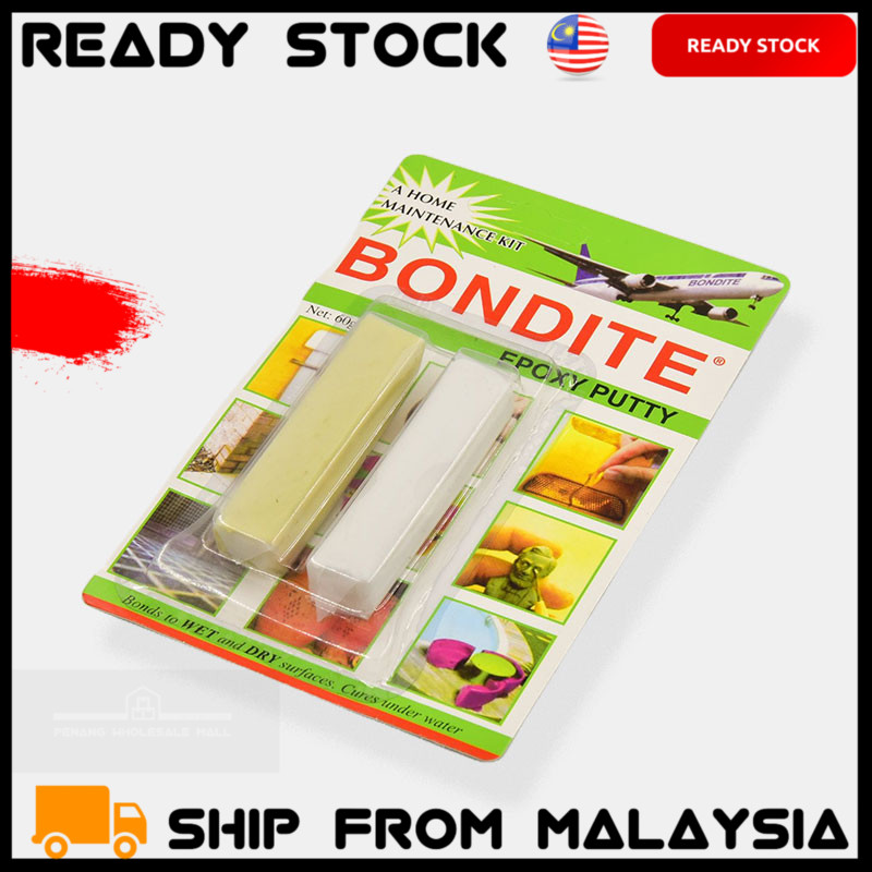 BONDITE Epoxy Putty WET DRY Surfaces & Under Water Multi Purpose Seal ...