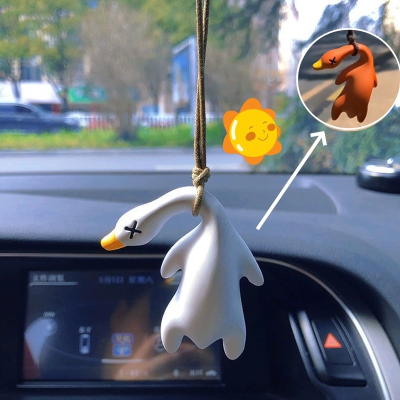 Color Changing Roasted Duck Creative UV Duck Car Interior Ornament ...