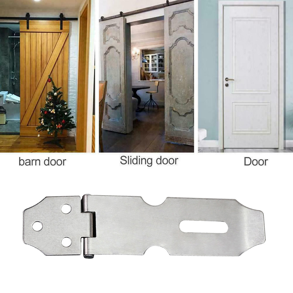 2pcs 3 Inch 4 Inch Stainless Steel Gate Door Lock Padlock Solid Clasp