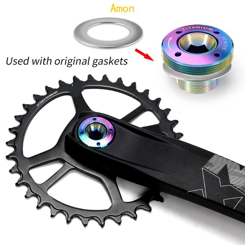 Amon Bicycles Crank Caps Screw Bike Chain Wheel Fixed Screw Replacement ...