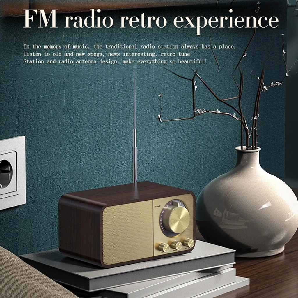 Bluetooth Speaker Retro Classic Speaker Retro Radio Wireless Bluetooth ...