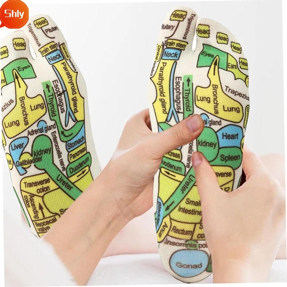 SHLY Acupressure Reflexology Socks, with Massage Tool Relieve Tired ...