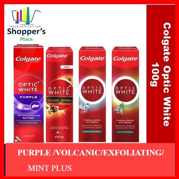 [Mix N Match]Colgate Optic White Toothpaste 100g -Purple/Volcanic ...
