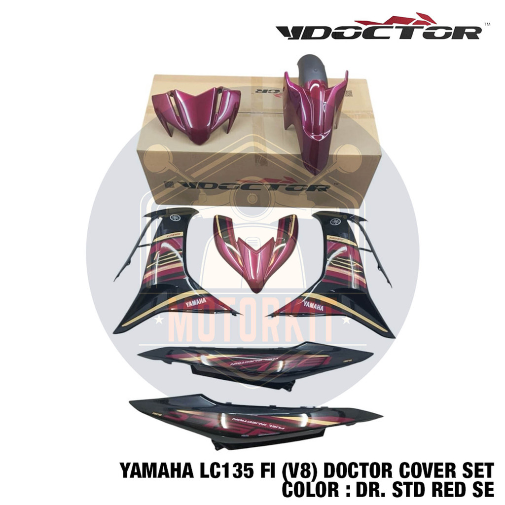 YAMAHA LC V8 LC135 FI 135LC SPECIAL CUSTOM COLOR BARU BODY COVER SET ...