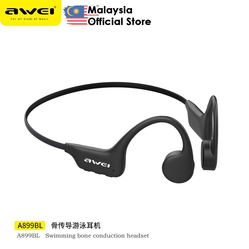 Awei A899BL Swimming Headset Air Conduction Headset Sport Headphone ...