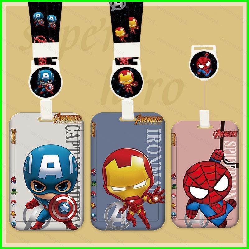GC4 Marvel Iron Man Spider-Man cutting ferrule Cartoon cute keychain ...