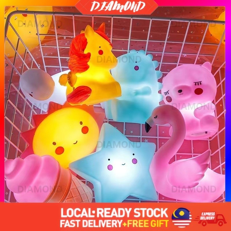 Diamond Led Night Light Cute Lamp Bedroom Light Night Lamp Bilik Lampu ...