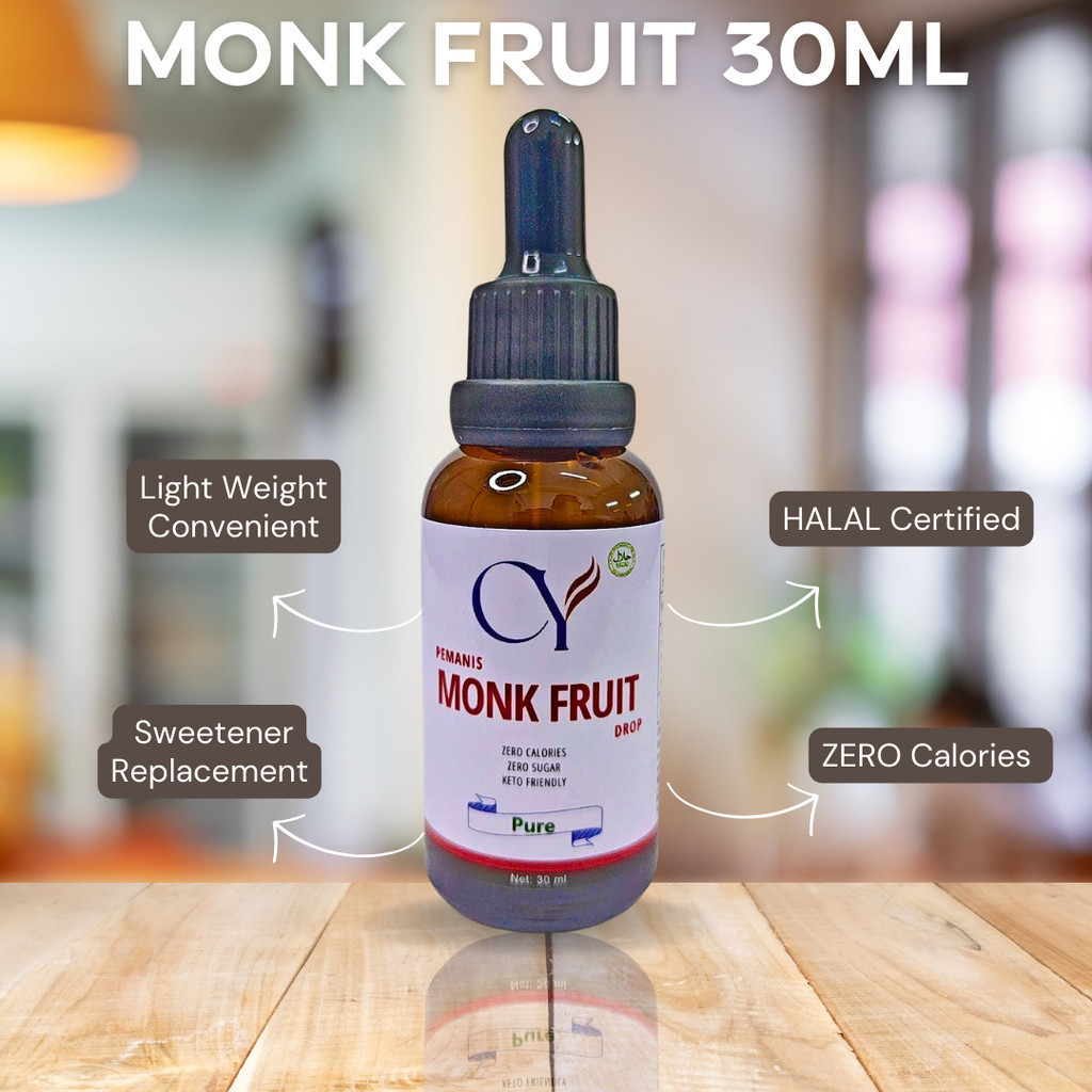 𝖈𝖞𝖔𝖓𝖑𝖎𝖓𝖊𝖘𝖚𝖕𝖕𝖑𝖞 Monk Fruit Liquid 30ml 𝖍𝖆𝖑𝖆𝖑 Pemanis Monk Fruit Drop ...