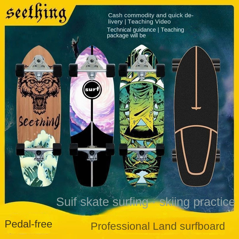 NEW Surf Skateboard 32inch WATERBORNE Surfskate Pumping Cruiser Super ...