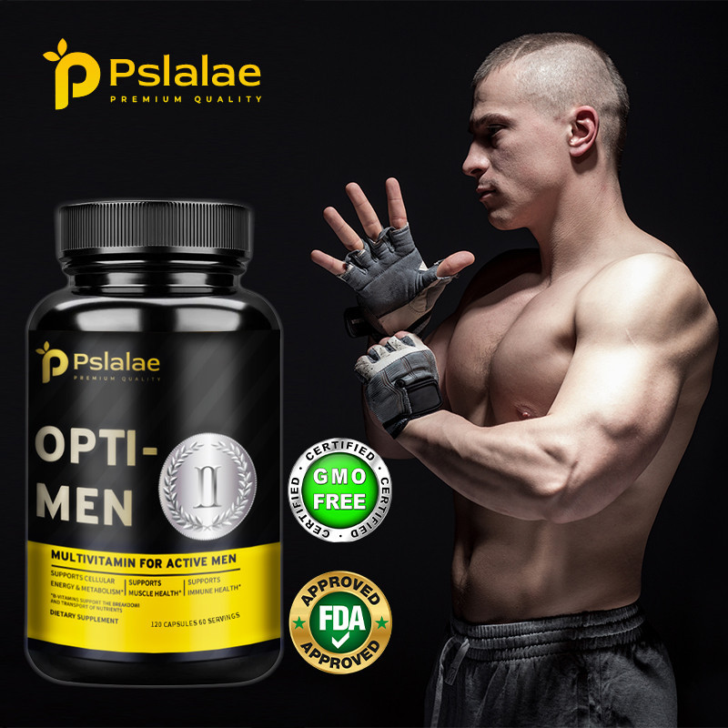 Pslalae Opti - Men's, Vitamin C, Zinc & Vitamins D, E, B12 Men's Daily ...