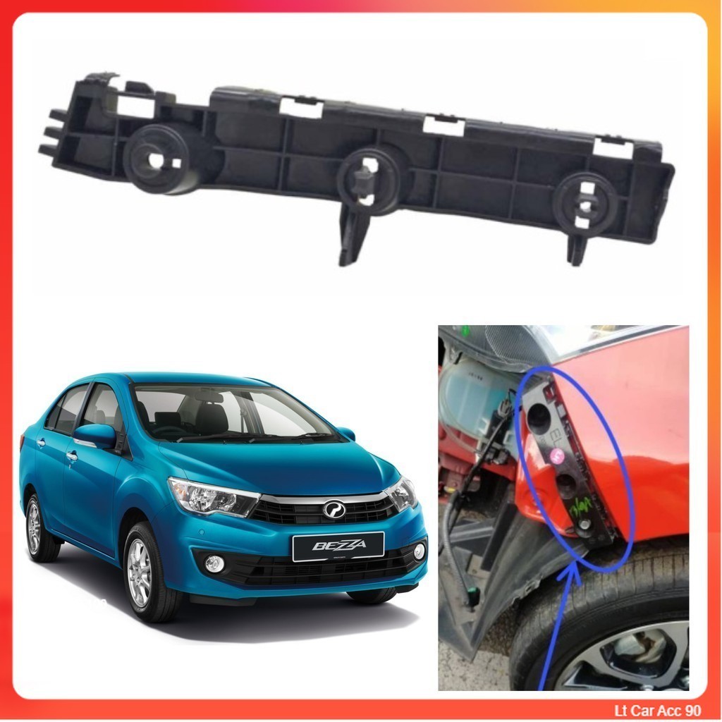 PERODUA BEZZA 2016 ABOVE FRONT BUMPER SIDE SUPPORT / BRACKET / FENDER ...