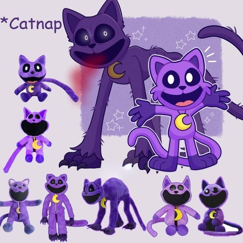 Smiling Critters Plush Toy Smiling Critters Cat Nap Catnat Accion Doll ...