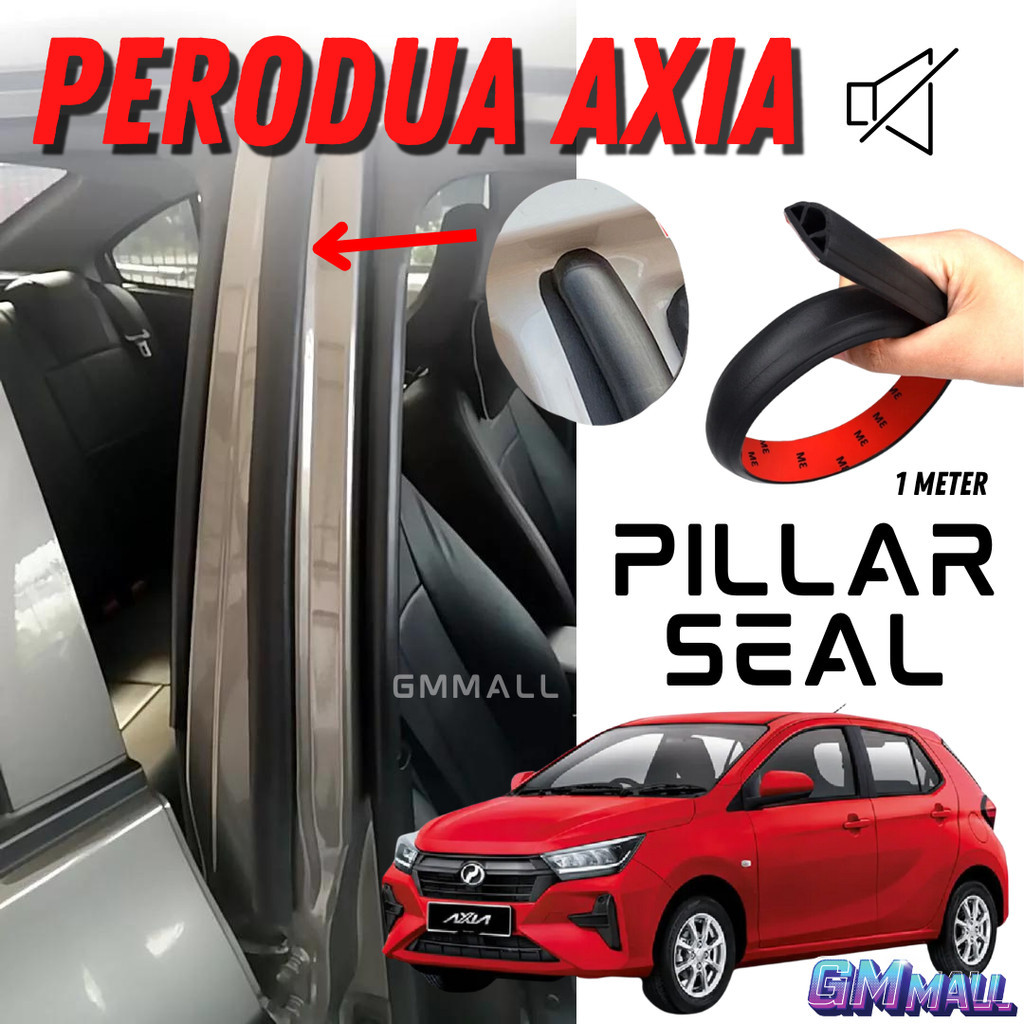 PERODUA AXIA Car Door Middle B Pillar Door Rubber Soundproof Dustproof ...